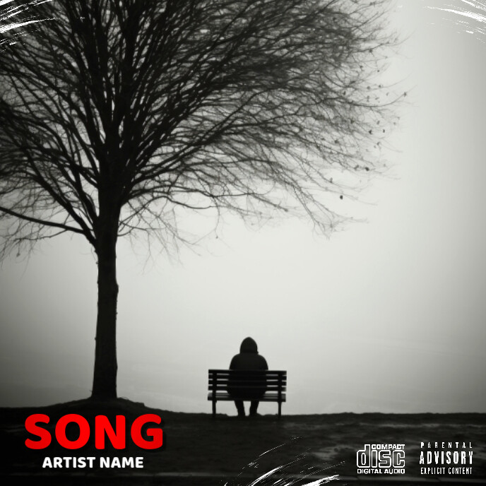 Copy of Sad Alone Man Darkness Song Album Cover Album | PosterMyWall