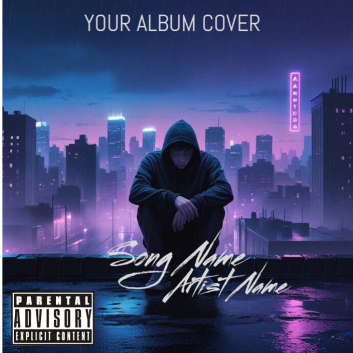 Sad Boy Album Cover Modelo | PosterMyWall