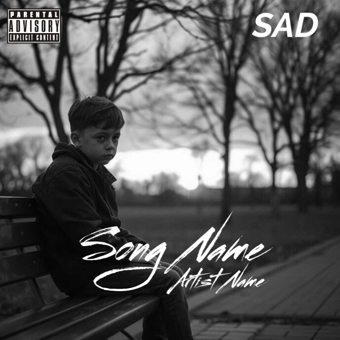 Plantilla de Sad Boy Album Cover | PosterMyWall
