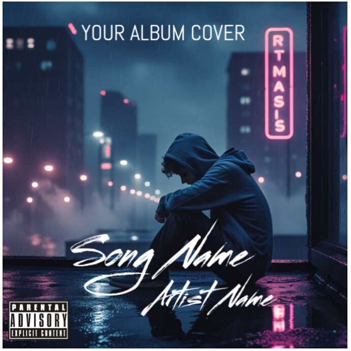 Modèle Sad Boy Album Cover | PosterMyWall
