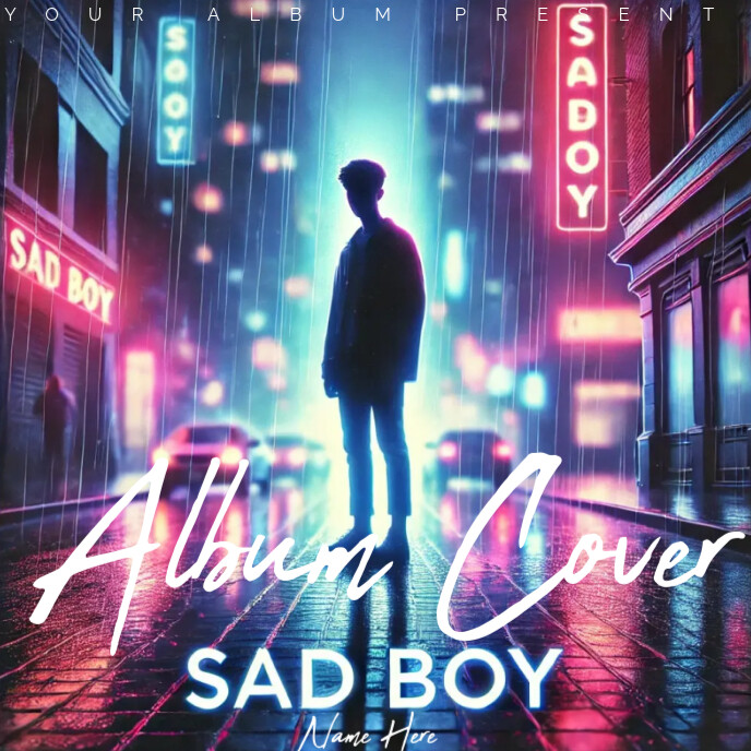 Sad boy Template | PosterMyWall