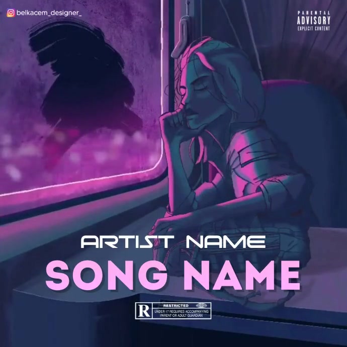 sad girl cover art postermywall Template | PosterMyWall