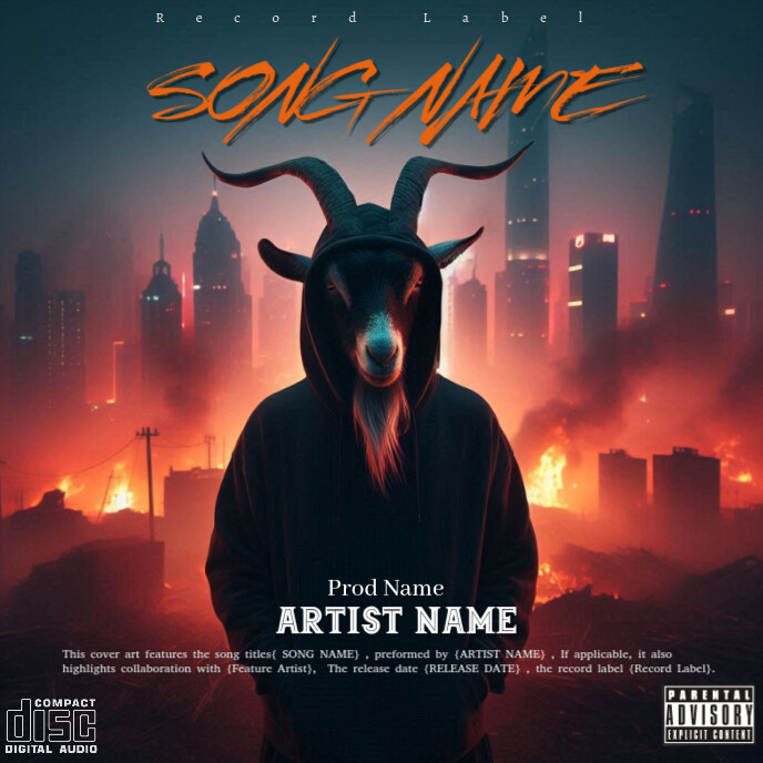 Sad goat album cover Template | PosterMyWall