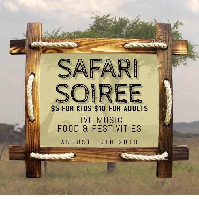 Copy of SAFARI SOIREE PARTY EVENT | PosterMyWall
