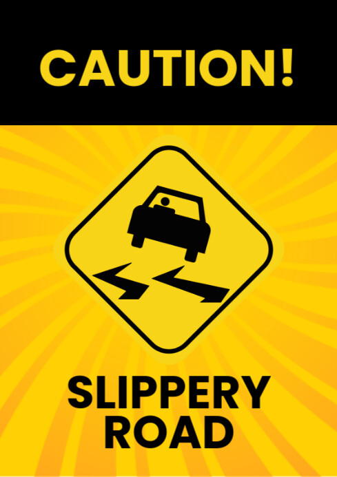Plantilla de Safety Caution Sign | PosterMyWall