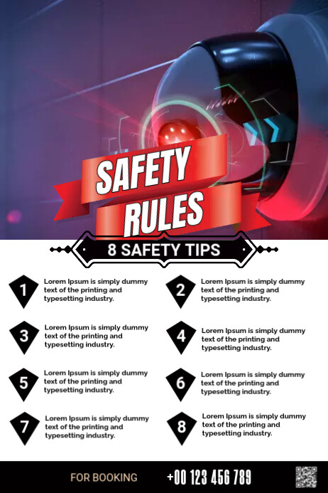 Safety Flyer Template | PosterMyWall