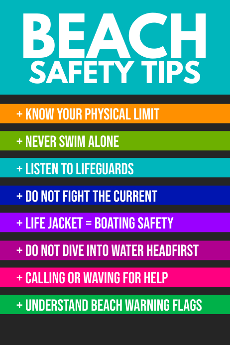 Safety Tips Poster Template | PosterMyWall