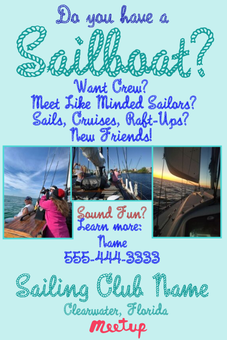 Sailing Club Template | PosterMyWall