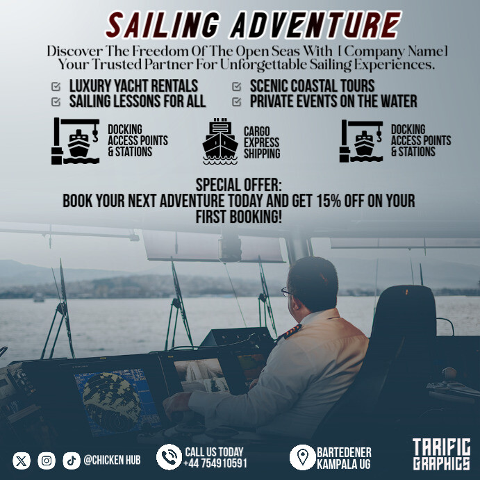 sailing company Template | PosterMyWall