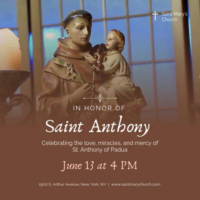 Saint Anthony's Day Instagram Templates | PosterMyWall