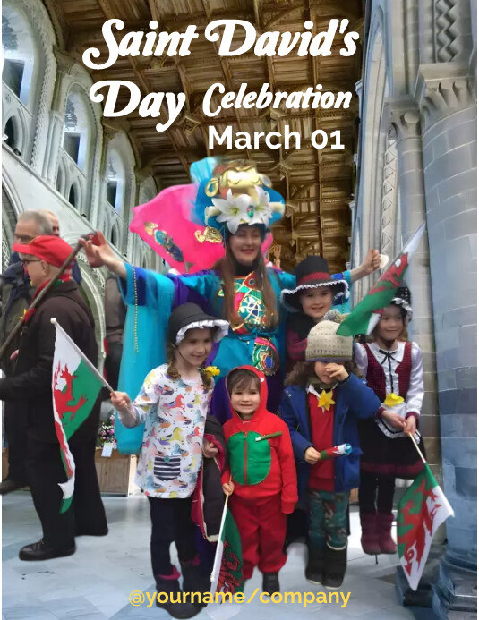 Saint David's Day Flyer Templat Template | PosterMyWall
