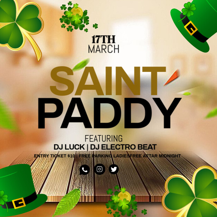 Saint Paddy Template | PosterMyWall