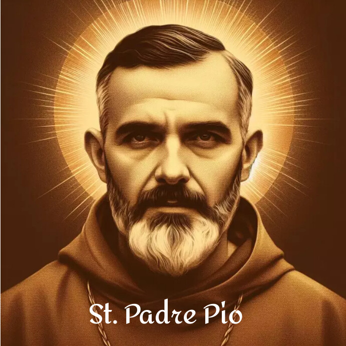 Saint Padre Pio Template | PosterMyWall