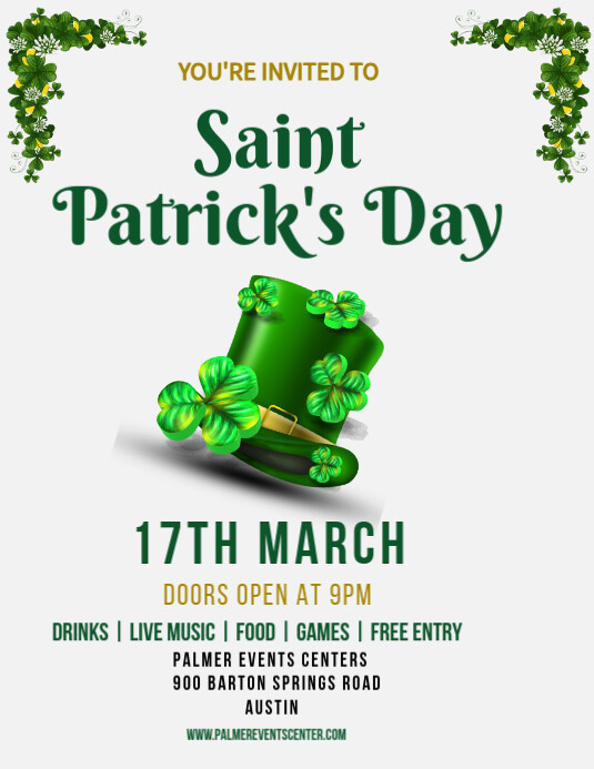 Copy of Saint Patrick's Day Flyer | PosterMyWall