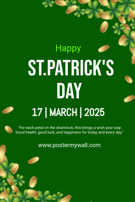 Copy of Saint Patrick's Day Poster | PosterMyWall