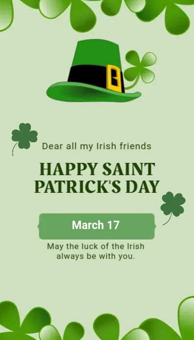Saint Patrick's Day Business Card Template | PosterMyWall