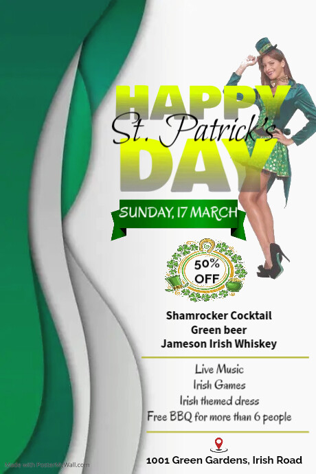 Saint Patrick's Day Template | PosterMyWall