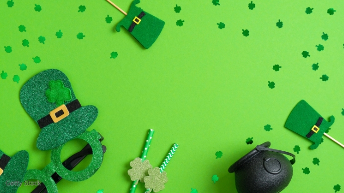 saint patrick's day zoom background template | PosterMyWall