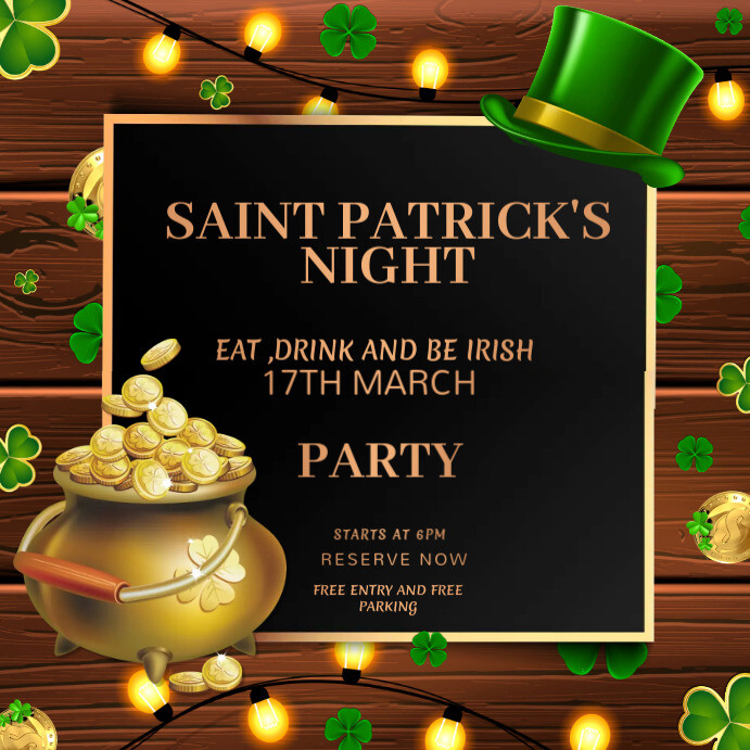 Modèle La Saint Patrick | PosterMyWall