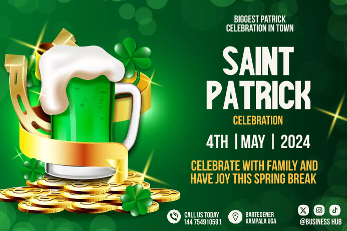 saint Patrick Template | PosterMyWall