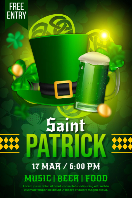 Modèle Saint Patrick Event Poster | PosterMyWall
