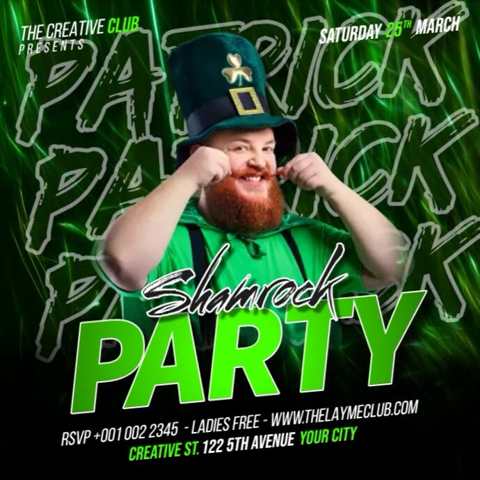 Modèle Saint Patrick Night Party | PosterMyWall