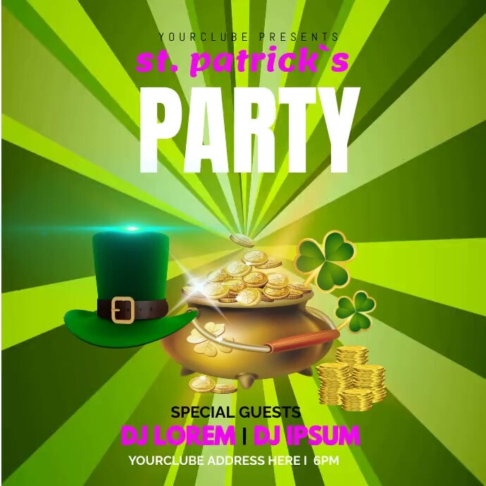saint patrick party Template | PosterMyWall