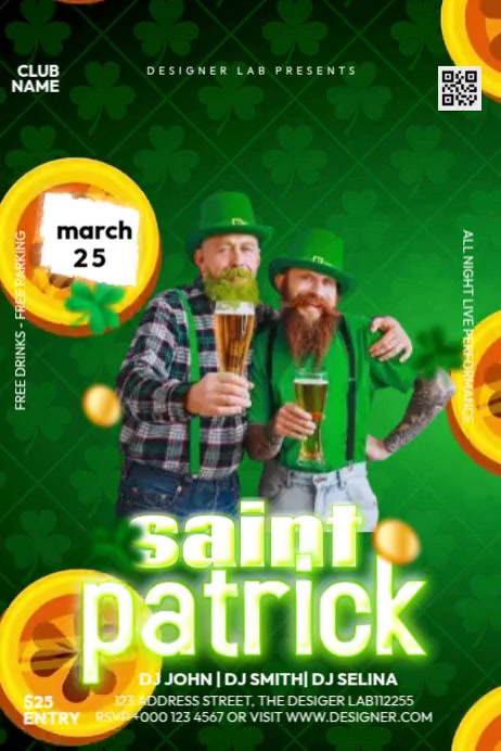 Saint Patrick Template | PosterMyWall