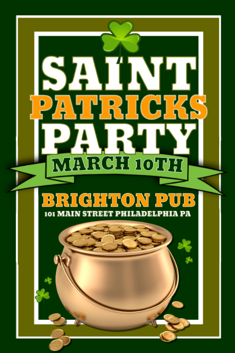 Saint Patricks Day Template | PosterMyWall