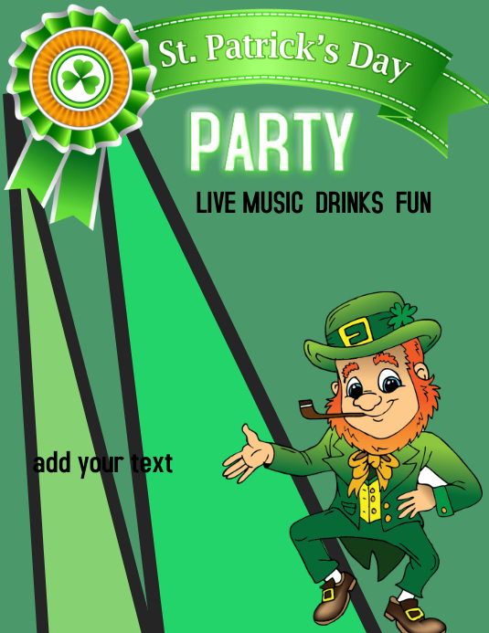 SAINT PATRICKS DAY PARTY EVENT FLYER Template | PosterMyWall