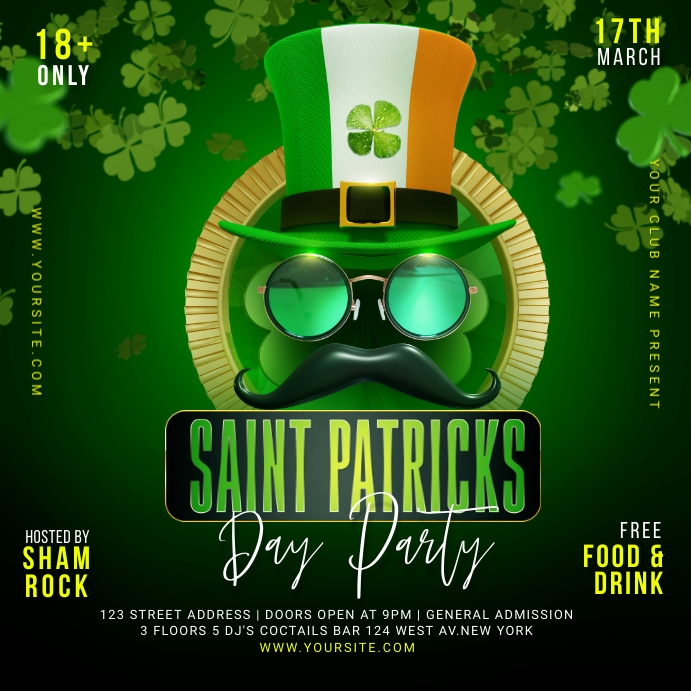 Saint Patricks Day Party Template | PosterMyWall