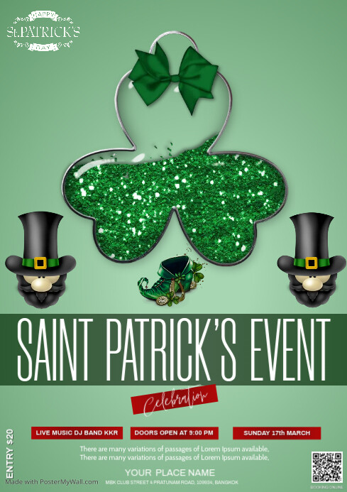 saint patricks party flyer club templates | PosterMyWall