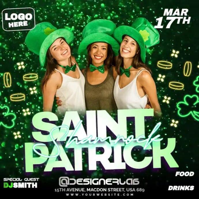 Plantilla de Saint Patricks Shamrock Party | PosterMyWall