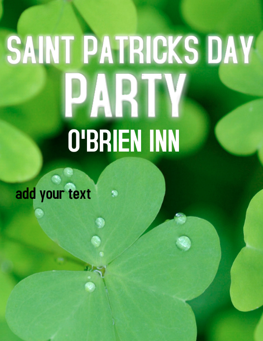 SAINT PATTYS DAY SAINT PATRICKS DAY Template | PosterMyWall