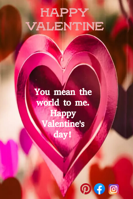 saint valentine flyer Template | PosterMyWall
