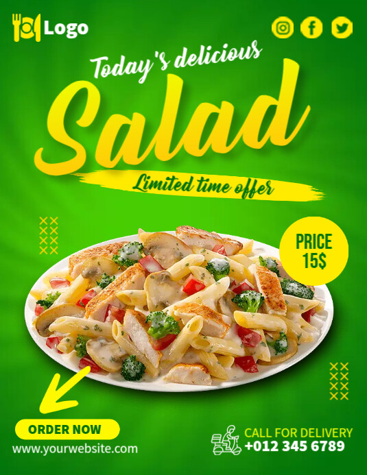 Plantilla de Salad Ads | PosterMyWall
