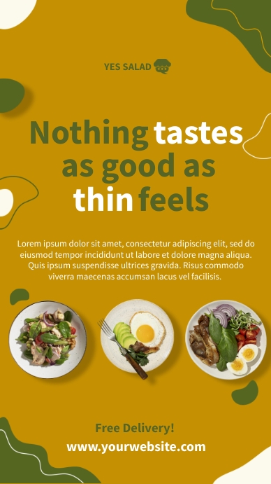 Salad Ads Template | PosterMyWall