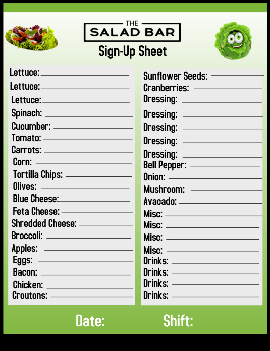 Salad Bar Potluck Templat PosterMyWall salad-bar-potluck-templat-postermywall