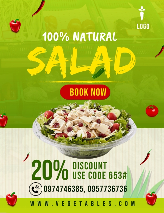 Salad Templat | PosterMyWall