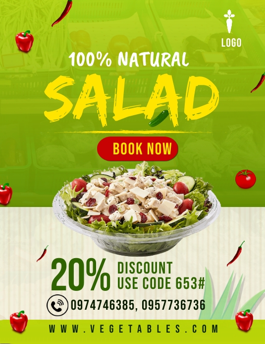 SALAD Template | PosterMyWall