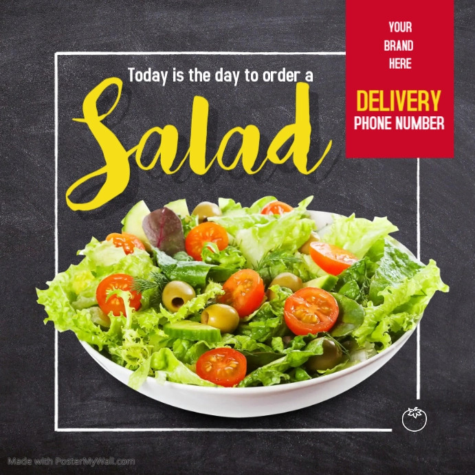 Salad Template | PosterMyWall