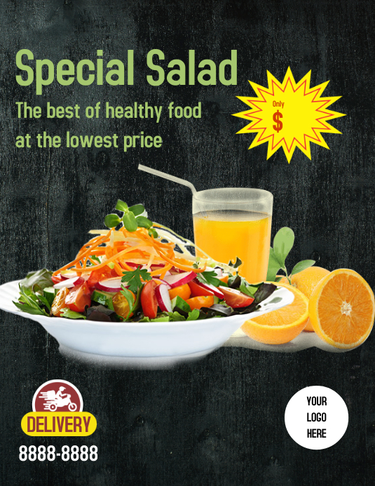 Salad Flyer Template | PosterMyWall