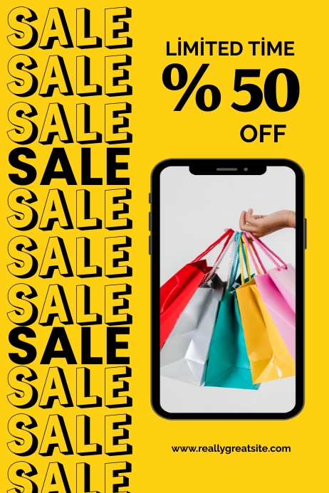 Sale 50% Off poster Template | PosterMyWall