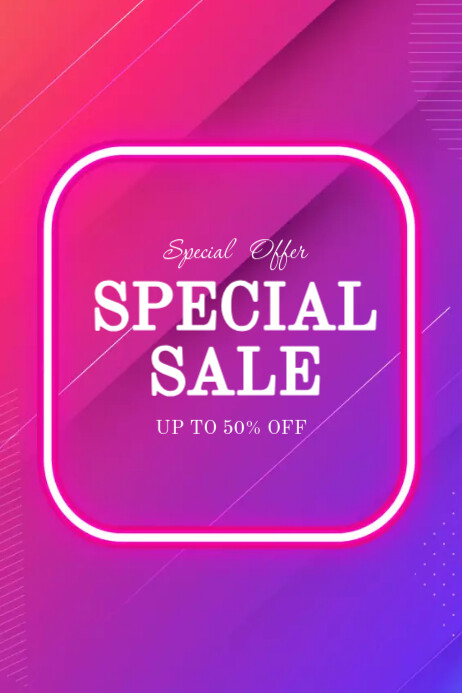 Sale 50% Off poster Template | PosterMyWall