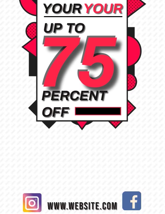 SALE AD DISCOUNT SOCIAL MEDIA TEMPLATE | PosterMyWall