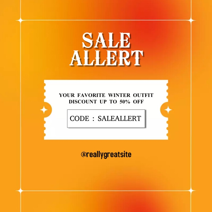 Sale Allert Template | PosterMyWall