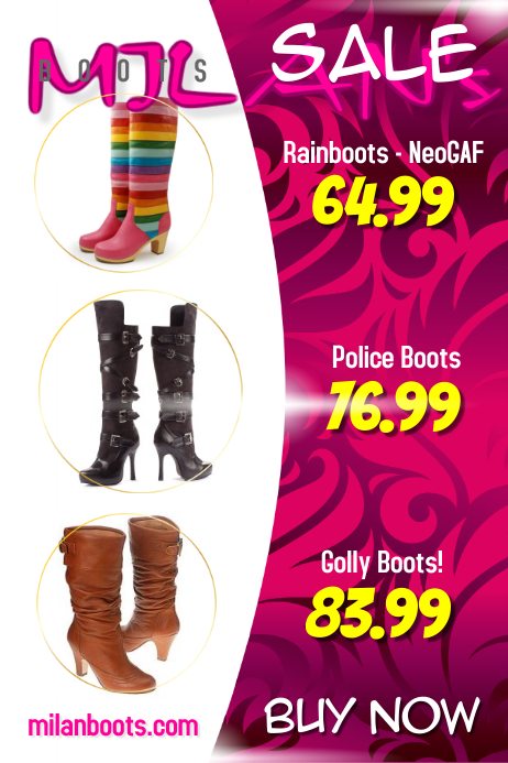 Sale Boots | PosterMyWall