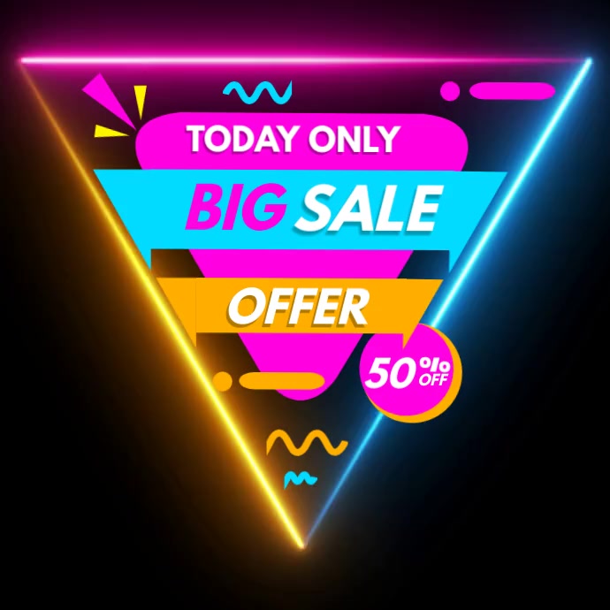 sale colorful Animation template | PosterMyWall