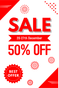 Half Price Sale Poster Template | PosterMyWall