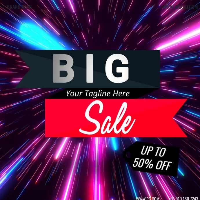 sale digital promo ad Template | PosterMyWall